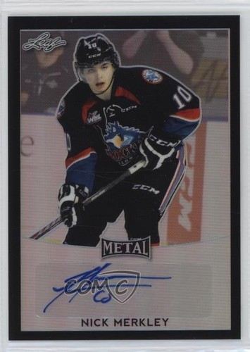 2016-17 Leaf Metal Black Prismatic /7 Nick Merkley #BA-NM1 Auto | eBay