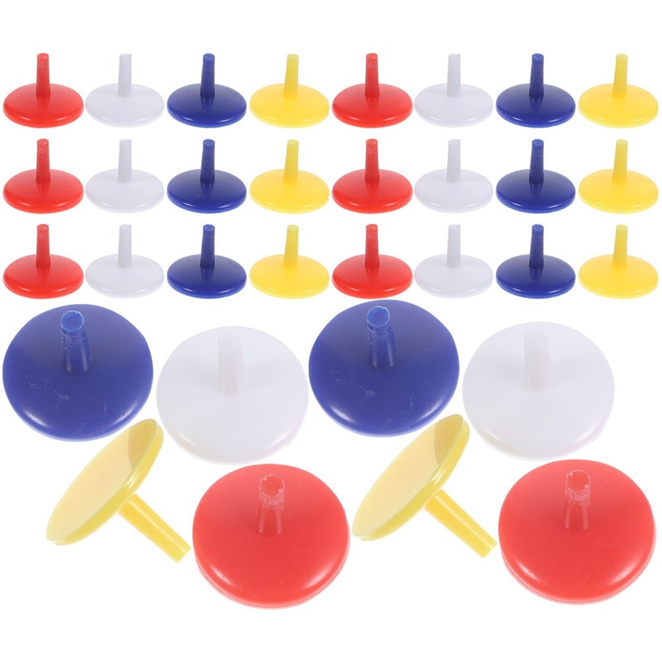 50 Pcs Golf Ball Mark Dots for Balls Dime Size Markers Plastic with ...
