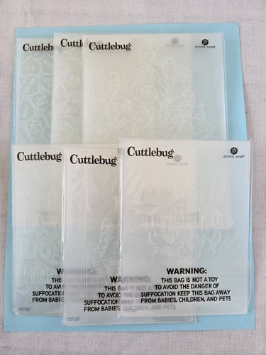 6 New Cuttlebug Embossing Folders ROMANCE COLLECTION Queen of Hearts ...