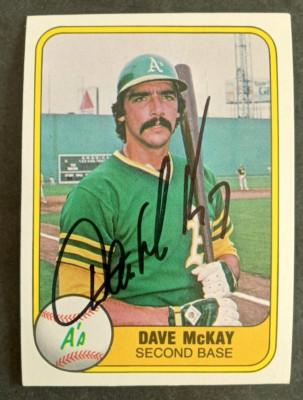 1981 Fleer SIGNED: Dave McKay, A's #592 | eBay