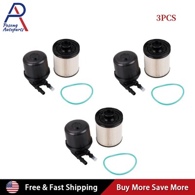 3PCS FD4615 Fuel Filter for 2011-2016 Ford F250 F350 F450 F550 6.7L V8 ...