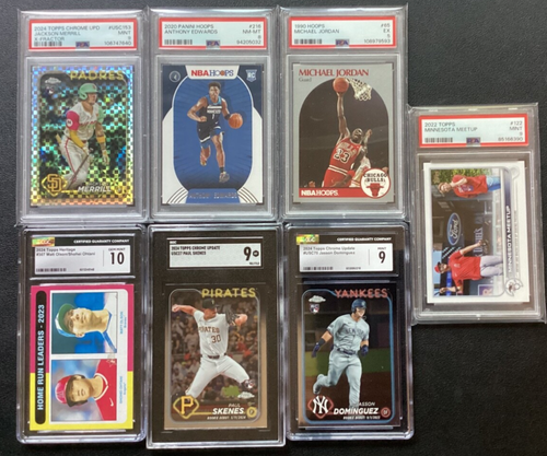🔥⚾️ 🏀SUPER LOT of 7 Graded Slabs PSA CGC SGC OHTANI SKENES MERRILL ...
