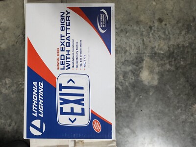 Lithonia Lighting 3BA32 LED Exit Sign w/ Battery 120/277V | eBay