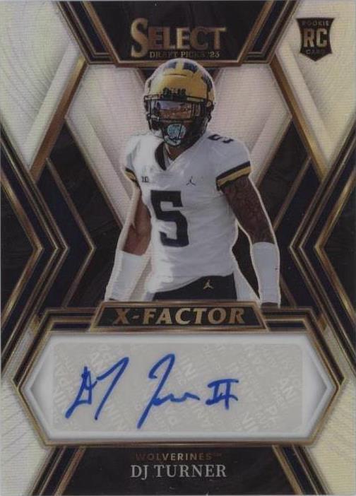 2023 Panini Select Draft Picks - X-Factor Signatures DJ Turner #XS-DJT ...