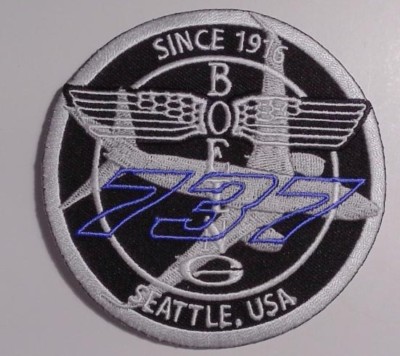 PATCH Boeing B737 Bomber Pilot Jacket sew-on or iron-on large fabric ...