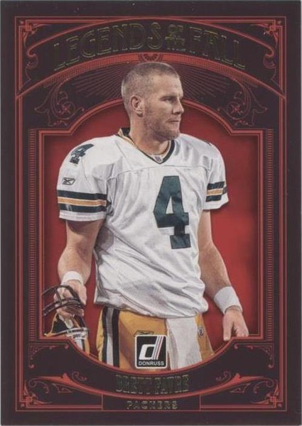 2020 Panini Donruss - Legends of the Fall Red #LF-BF Brett Favre for ...