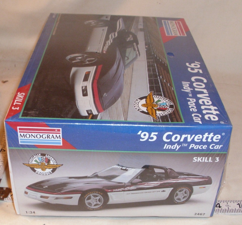 MONOGRAM 95 CORVETTE INDY PACE CAR MODEL KIT NEW 1/25 2467 | eBay