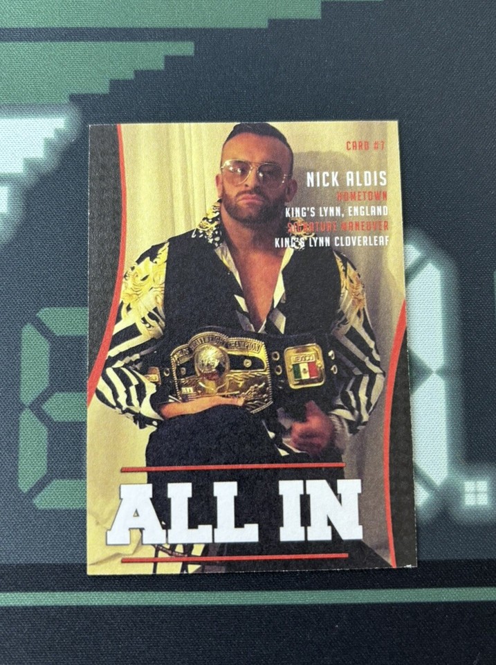 NICK ALDIS Trading Card - ALL IN 2018 - AEW WWE NWA TNA ROH Wrestling ...