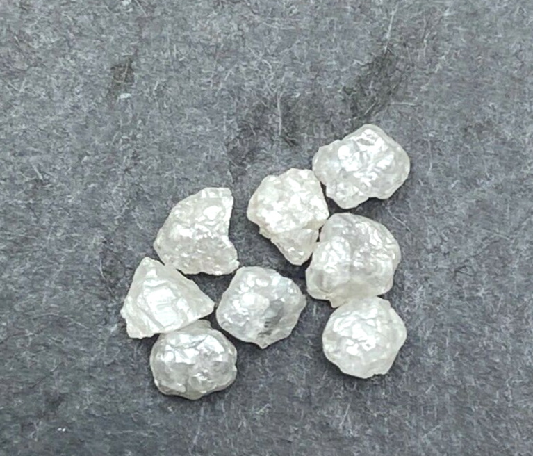 Natural diamond lot 8 pcs 1.50tcw white gray mix sparkling irregular ...