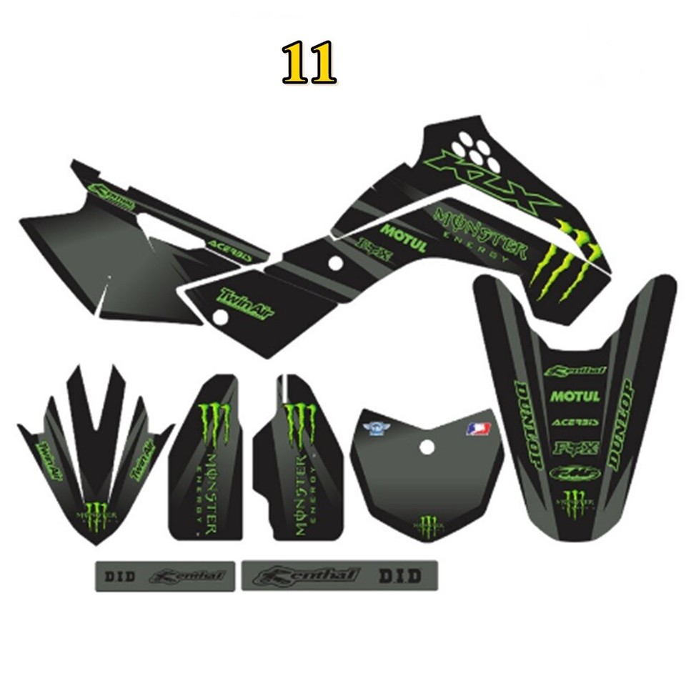 Stickers Decals Kawazaki KLX140L/G/RF Motocross Graphics Design Whole ...