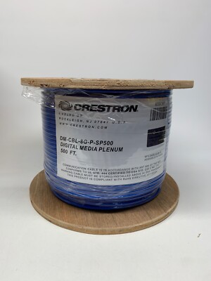 Crestron DM-CBL-8G-P-SP500 DigitalMedia 8G Plenum 500' Cable Spool ...