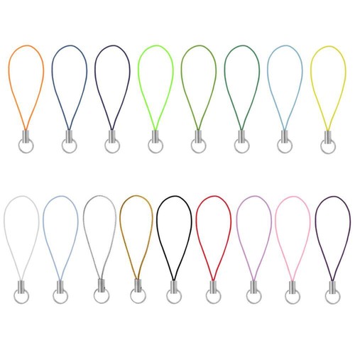 Charm Cords Toys Pendant Clips Lanyard Phone Ring Strap Wire Cord Key ...