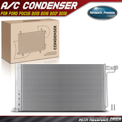 New AC A/C Condenser with Receiver Drier for Ford Focus 2015 2016 2017 ...