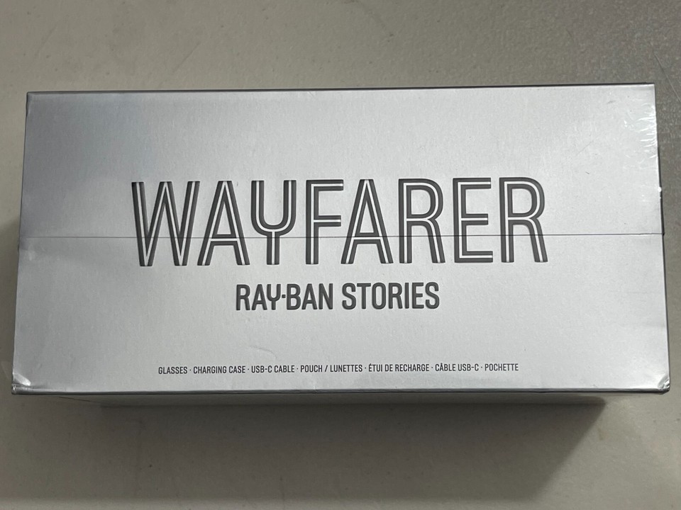 Ray-Ban Stories Wayfarer Smart Glasses Shiny Blue Frame Polarized Dark ...