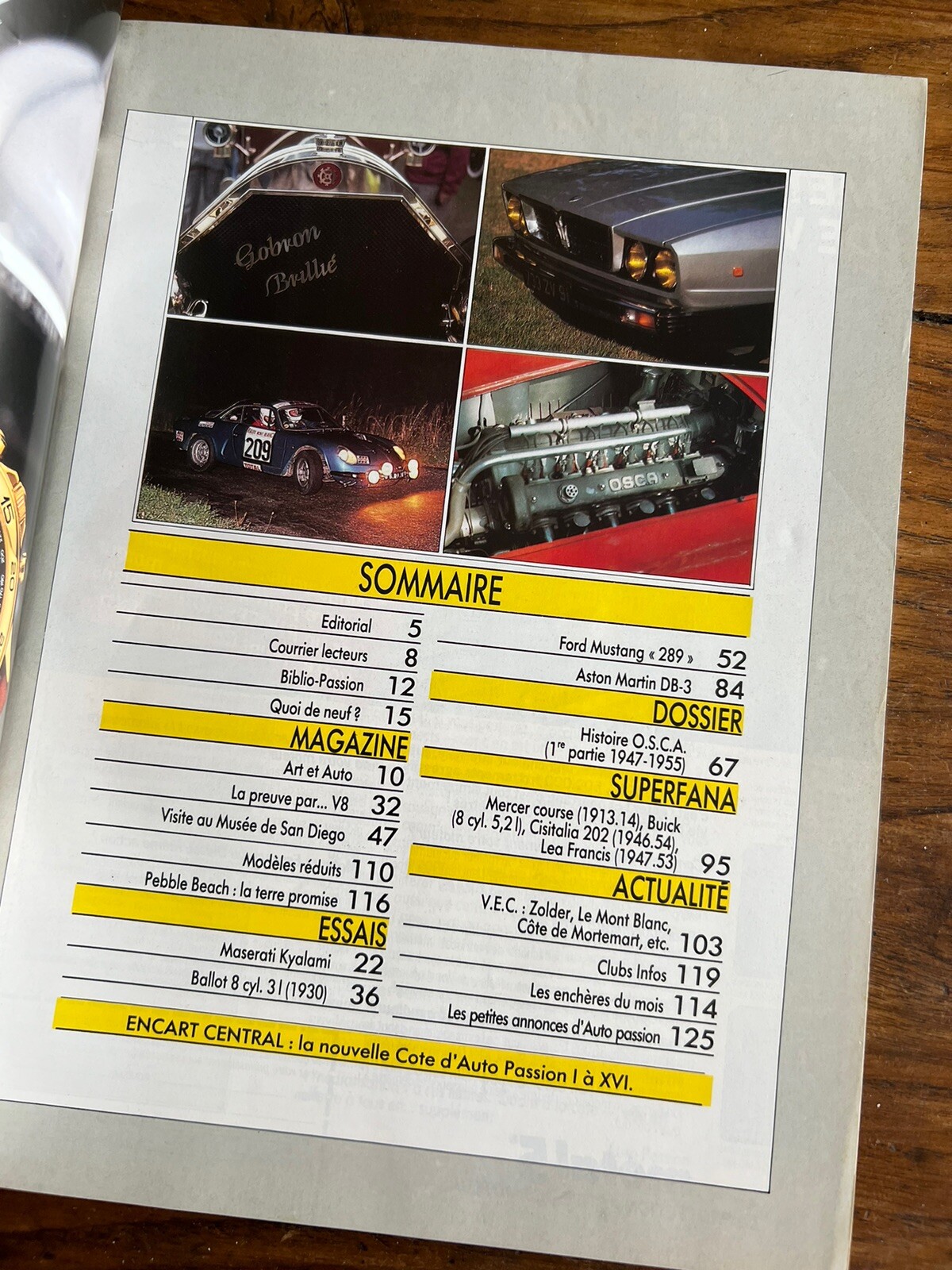 AUTO PASSION #28 Oct 1989 - FORD MUSTANG 4.7 ASTON MARTIN DB 3 MASERATI ...