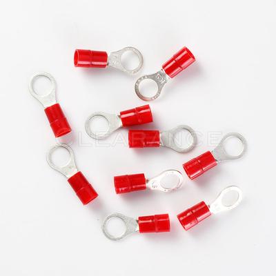 10 Pack Car Ground Wire Ring Terminals Vinyl Red 8 Gauge AWG Ga 3/8 ...