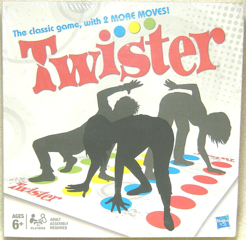 2012 TWISTER CLASSIC PARTY GAME WITH 2 MORE MOVES BY HASBRO - NEW ...