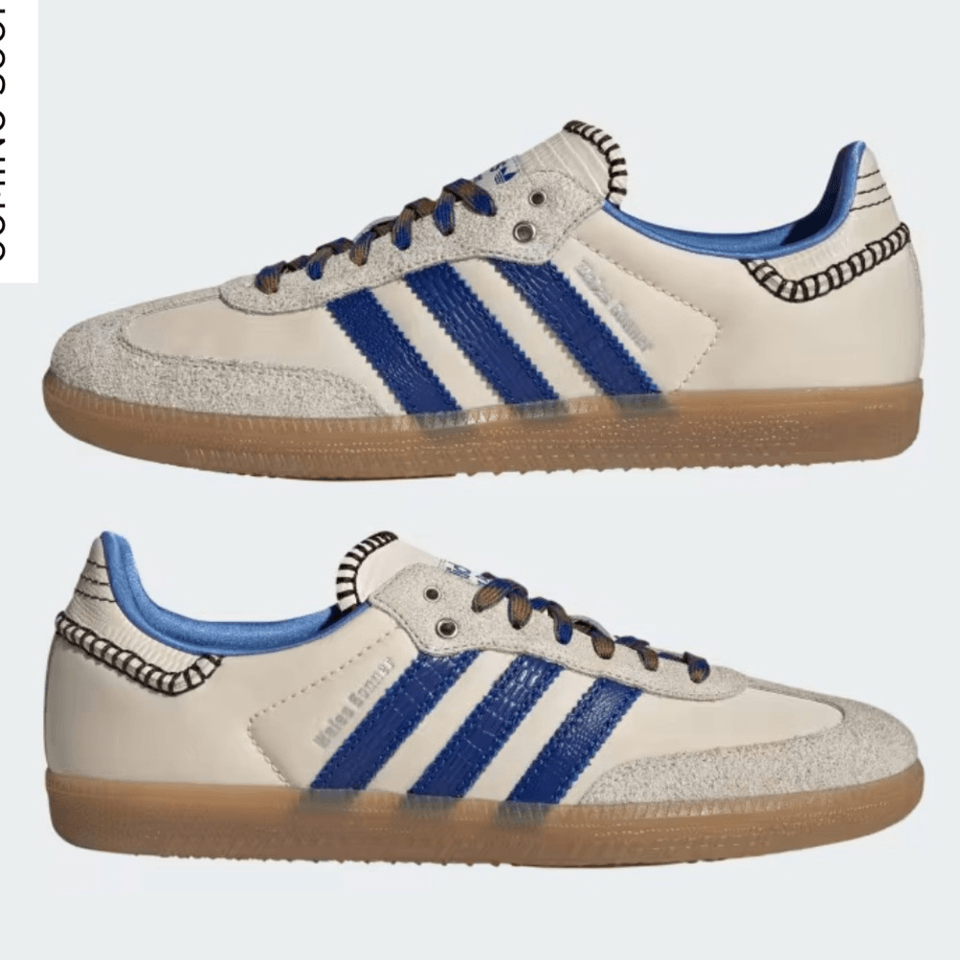 NWT WALES BONNER SAMBA SHOES Wonder Clay Royal Blue Size Men 6/Women 7 ...