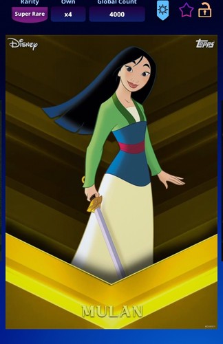 Topps Disney Collect Digital 2022 Limited Gold Prestige Motion MULAN | eBay