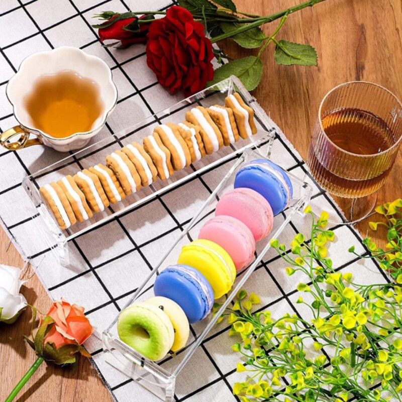 Acrylic Cracker Holder Acrylic Biscuit Holder Tray Cracker Server ...