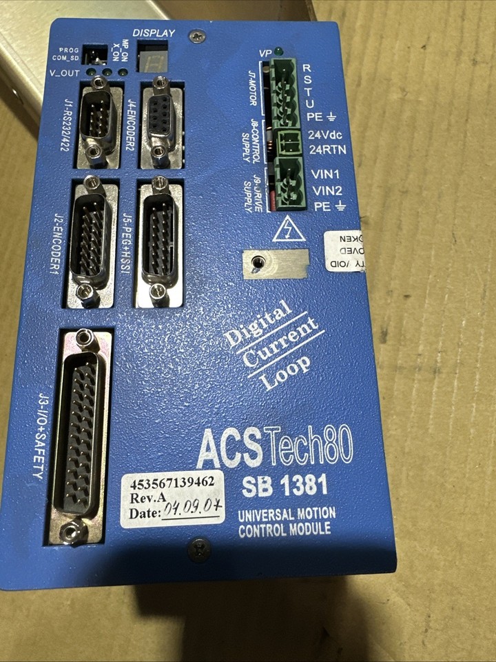 Defective ACS SB1381-B-E-R-A-PM Universal Motion Control Module AS-IS ...
