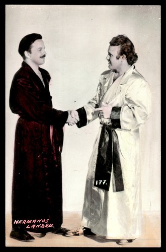 Landru Brothers Hermanos RPPC Post Card Professional Wrestling Photo ...