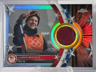 2026 Topps Chrome Winter Olympics #USM-AB Aaron Blunck Memorabilia ...
