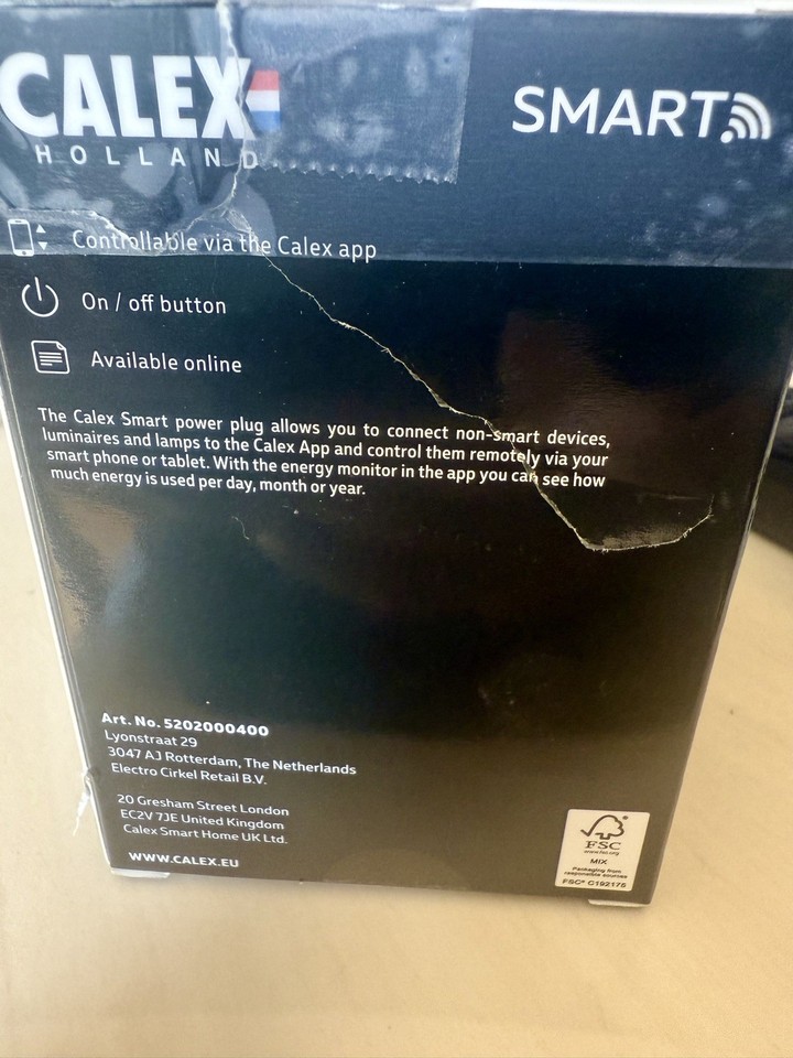 BNIB Calex Holland Wifi 2.4GHz- Smart Power Plug Google Alexa | eBay UK
