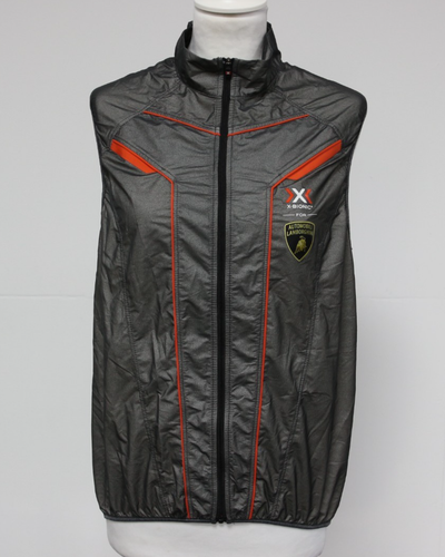 MENS X-BIONIC LAMBORGHINI SUPERLEGGERA GREY RUNNING SLEEVELESS JACKET ...