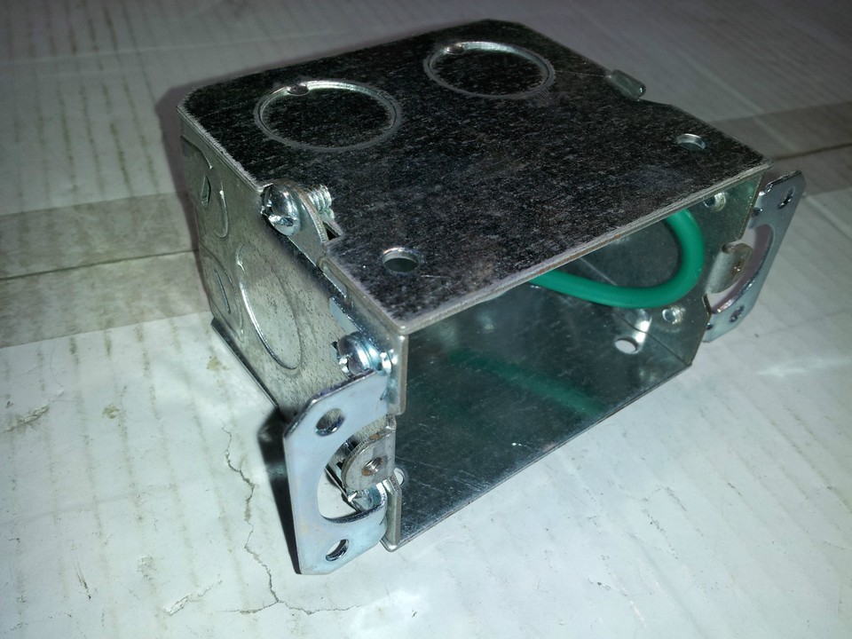 (25pc) 3" x 2" Electrical Switch Box 2-3/4" Deep w/ MC/BX Cable Clamps ...