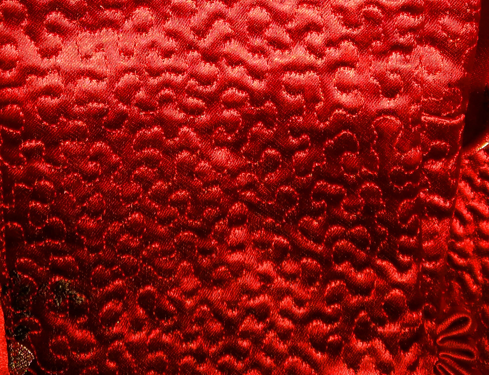 Antique Vintage Silk Chinese Robe Scarlet Red Coat Cr… - Gem