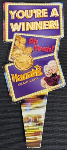 Vintage HARRAH'S Casino Slot Machine Out of Order/Service Sign ATLANTIC ...