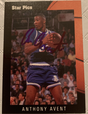 Anthony Avent Seton Hall Pirates Basketball Star Pics Rookie autograph ...