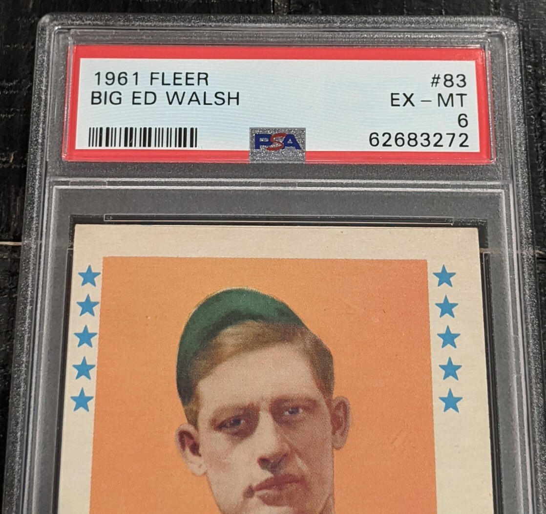 1961 Fleer Big Ed Walsh PSA 6 EX-MT HIGH QUALITY Example #83 | eBay