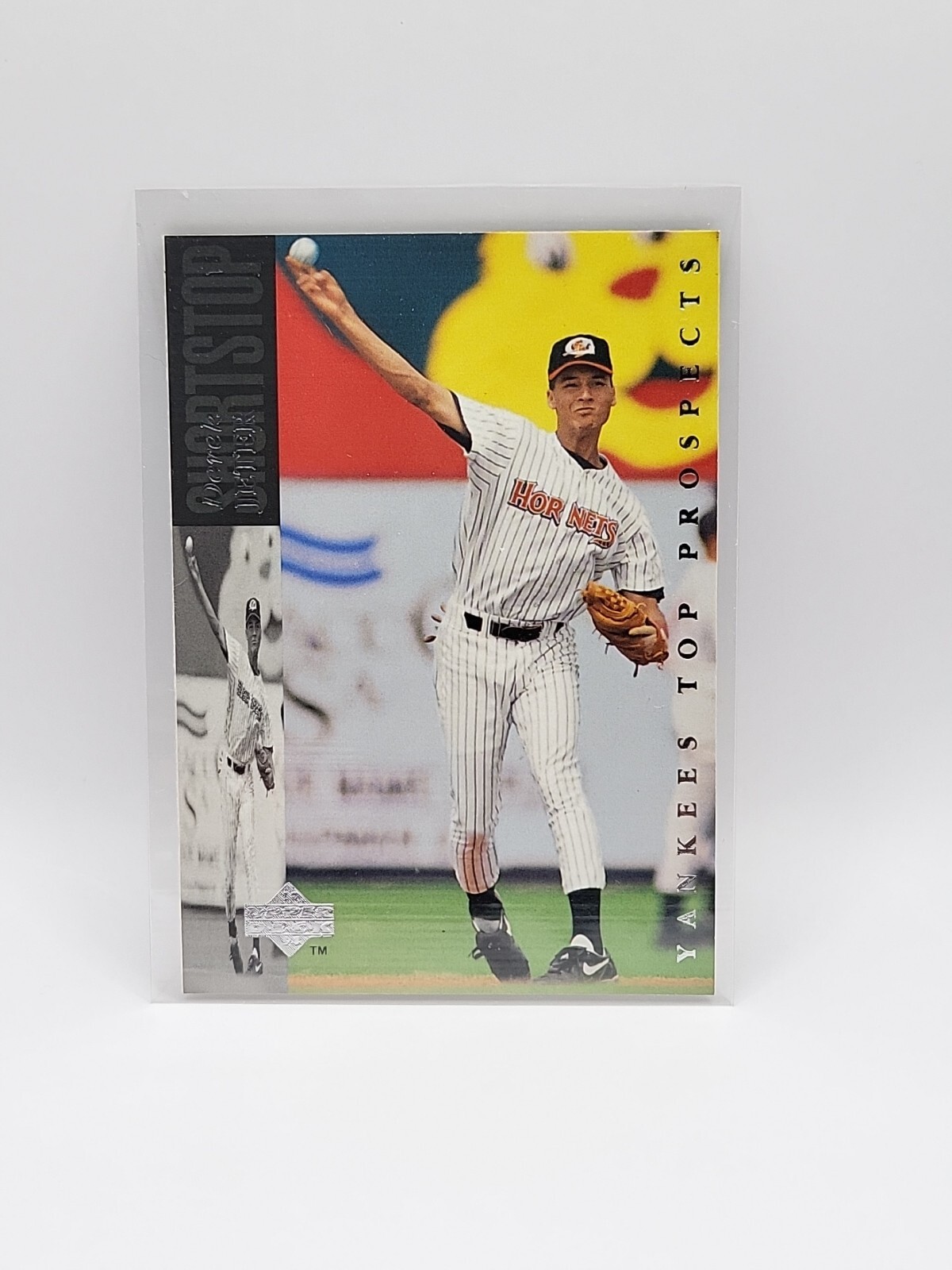 1993 Upper Deck Baseball #185 Derek Jeter Rookie Yankees Top Prospect ...
