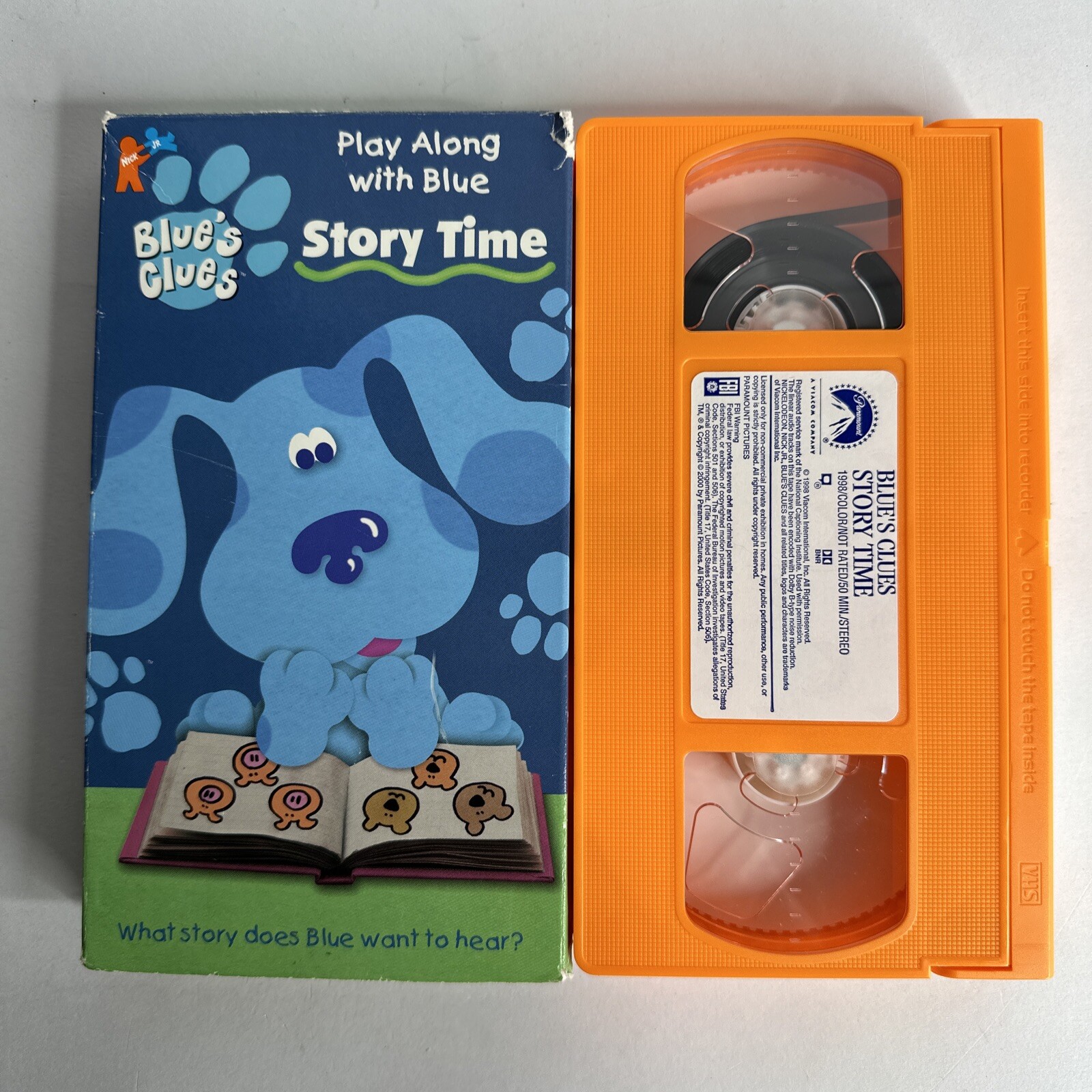 Blue's Clues Story Time (VHS, 1998) | Grelly USA