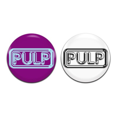 2x Pulp Indie Rock Brit Pop Band 90's 25mm / 1 Inch D Pin Button Badges ...