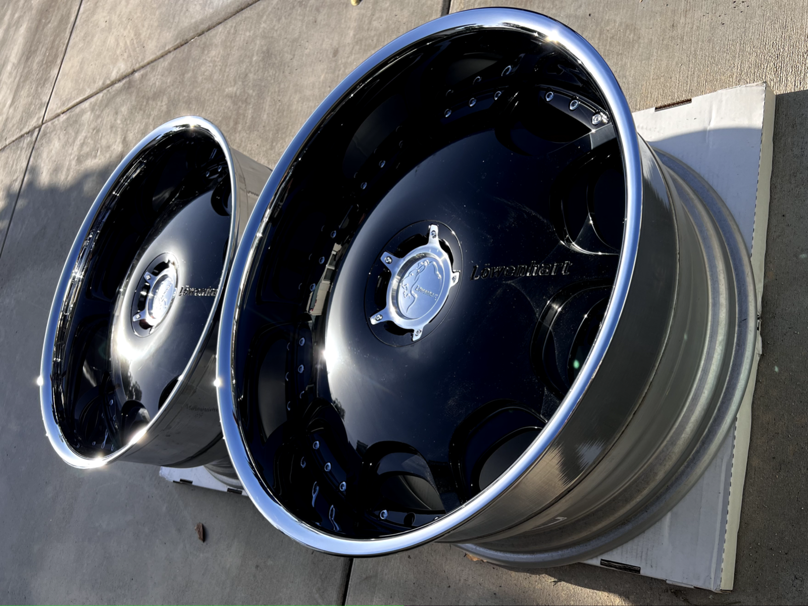 New (Old Stock) Lowenhart LVD 22x10.5 +46 5x112 - 2 Wheels only ...