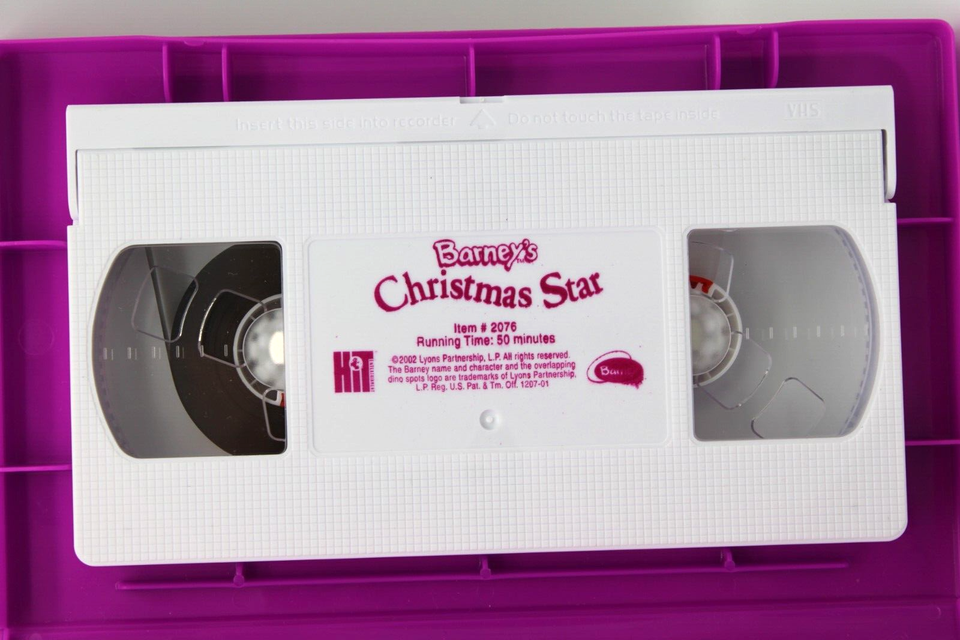 Barney’s Christmas Star VHS Tape 2002 Tape with Purple Case Classic ...