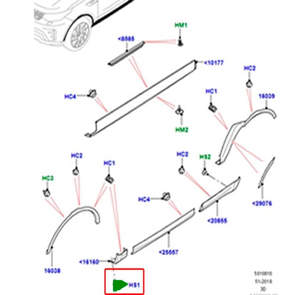 GENUINE LAND ROVER BODY MOULDING SCREW SET RANGE ROVER SPORT DISCOVERY ...