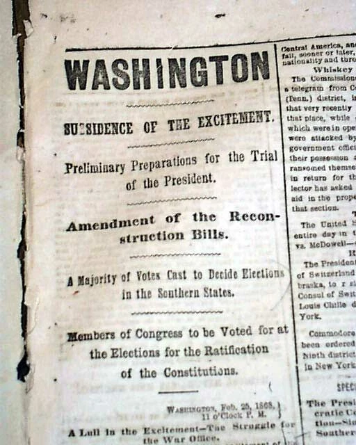 Andrew Johnson Reconstruction Era