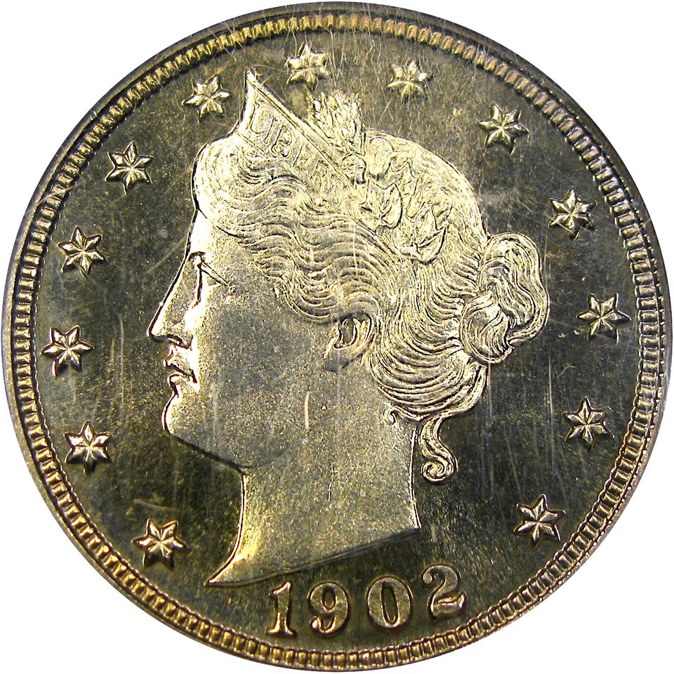 1902 5C NGC PF66* (NGC STAR) PROOF LIBERTY ~ BORDERLINE CAMEO ...