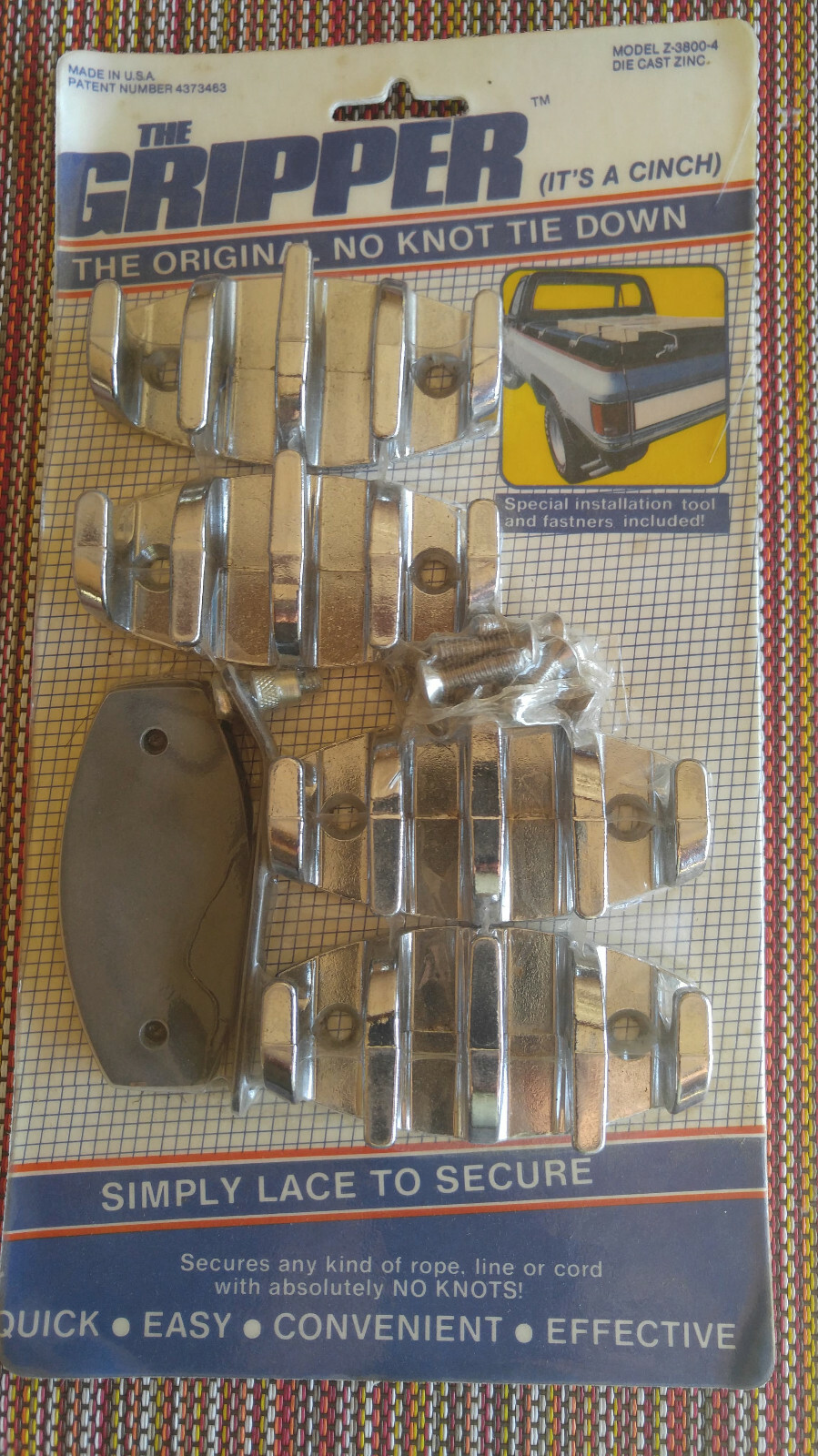 Truck Boat Trailer GRIPPER TIE DOWN CLEAT set of 4 CHROME Anchor Marine ...