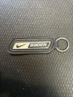 Bauer Nike Hockey Black Skate Leather keychain key chain Vintage Vapor ...