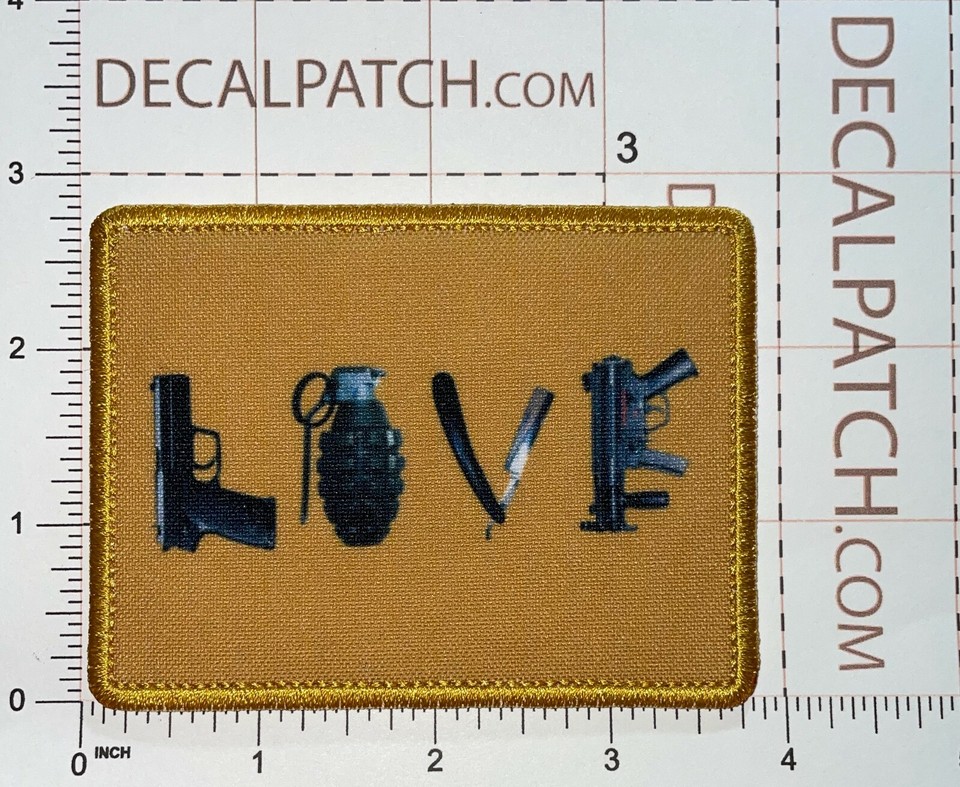 LOVE Weapons Patch Sublimation Hook Handmade New B581 | eBay