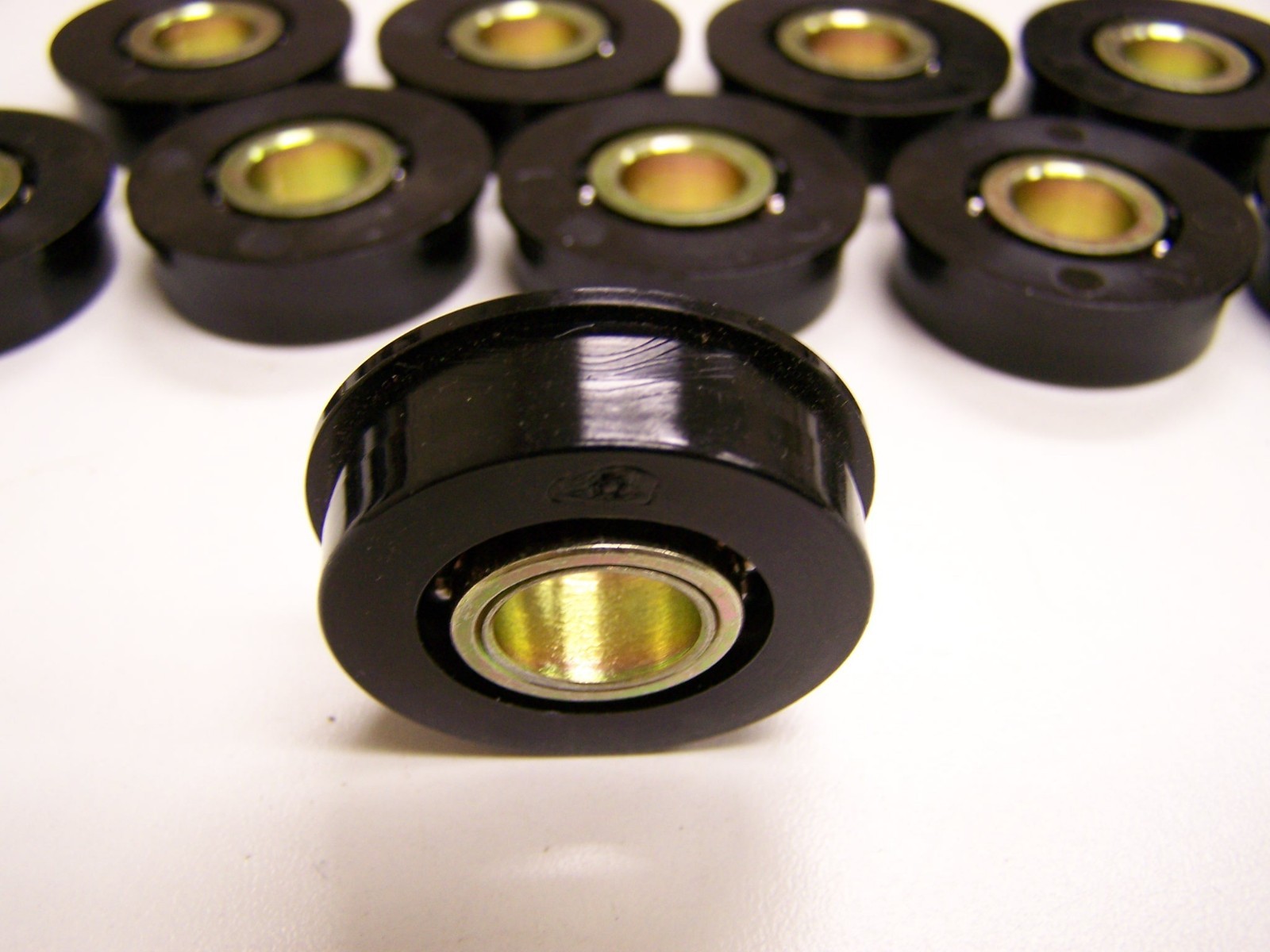 10 Plastic Outer Race with Steel Inner Race Ball Bearings 1/2" X 1-3/8 ...