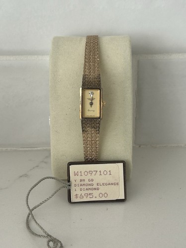 Vintage Ladies Longines 0961 Diamond Watch-EXCELLENT W.TAG-Gold Plated ...