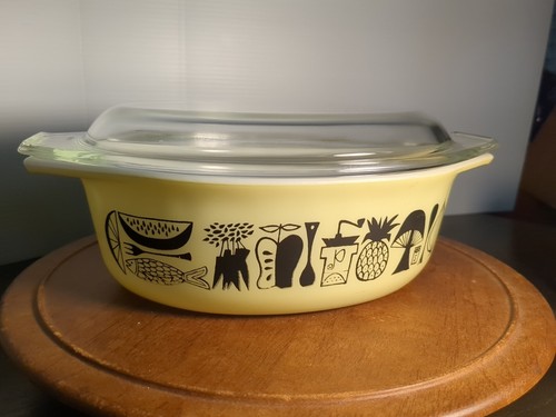 Vintage Pyrex ‘Mod Kitchen’ Promo 043 1 1/2 Qt YELLOW Casserole Dish ...