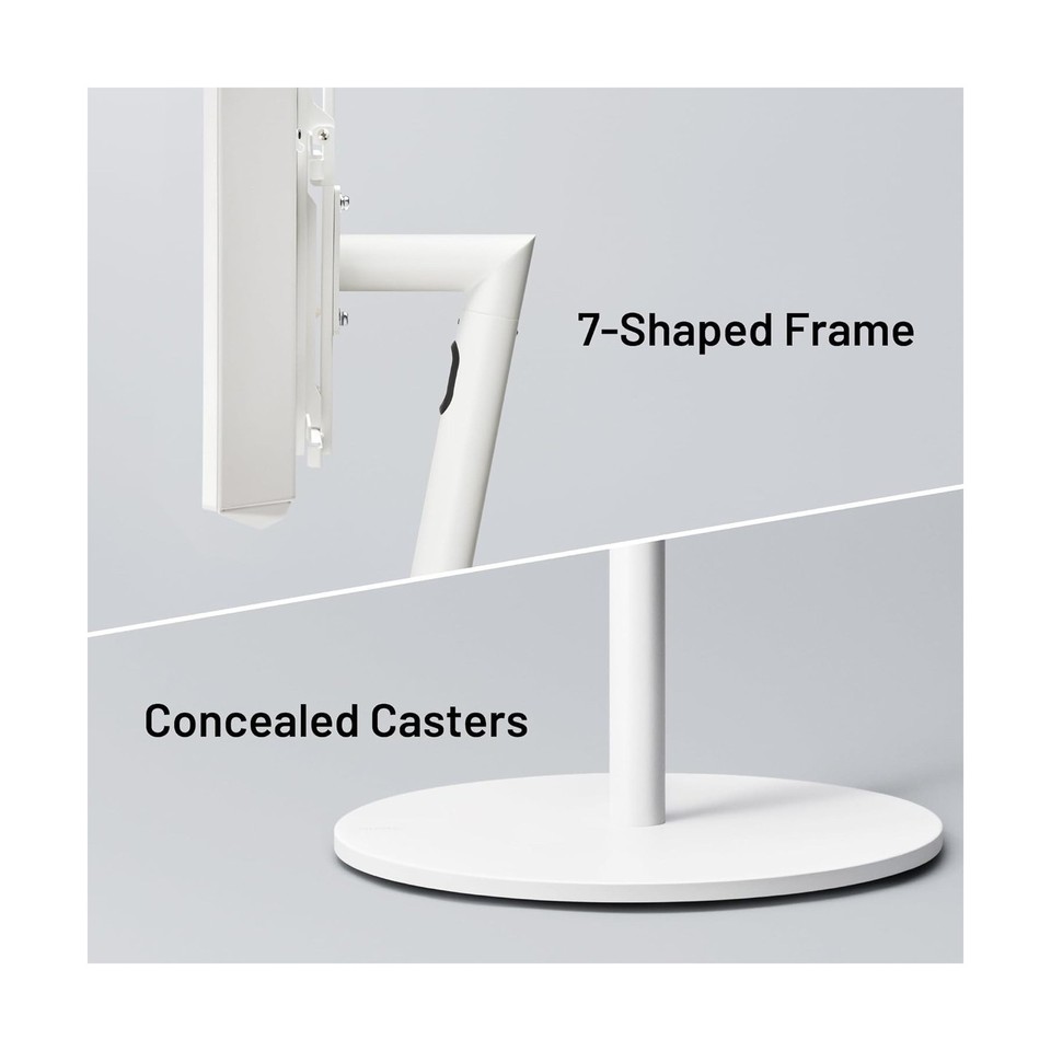 WALL Seven Stand A2 High Type | Minimalist Rolling TV Stand for 24–55 ...