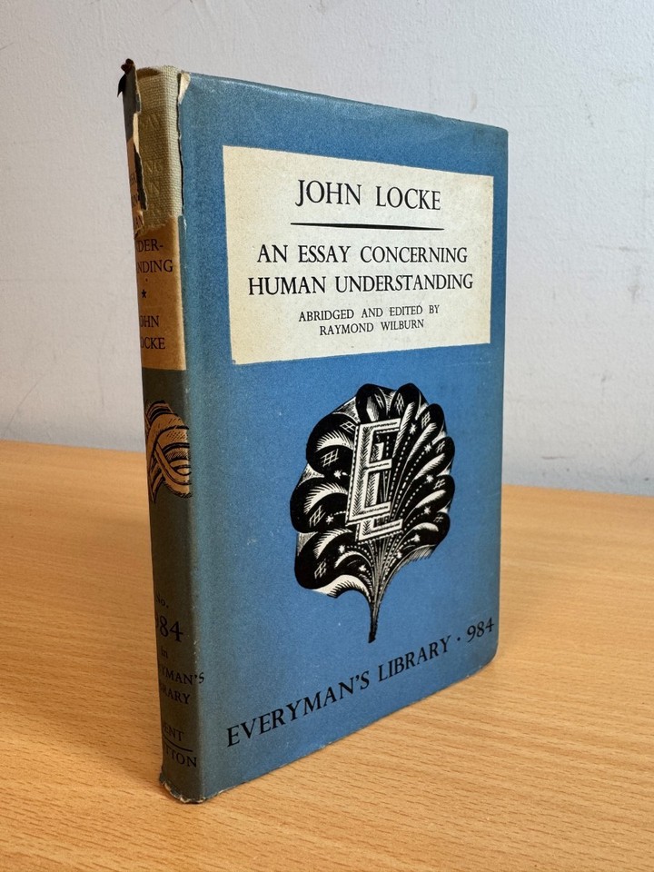 An Essay Concerning Human Understanding by John Locke 1948 Hardcover ...